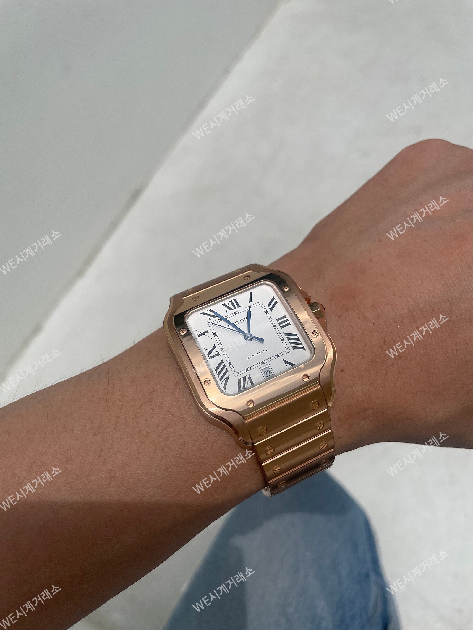 시계거래소 공식사이트 - 까르띠에 산토스 라지 로즈골드 : 38,000,000원