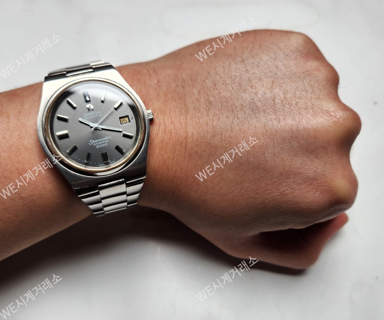 시계거래소 공식사이트 - 레어] 빈티지 오메가 씨마스터 코스믹 2000 고스트그레이 싱글데이트 오토 : 1,030,000원
