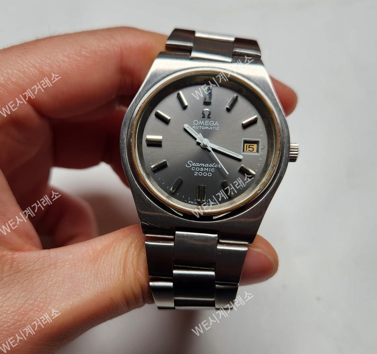 시계거래소 공식사이트 - 레어] 빈티지 오메가 씨마스터 코스믹 2000 고스트그레이 싱글데이트 오토 : 1,030,000원